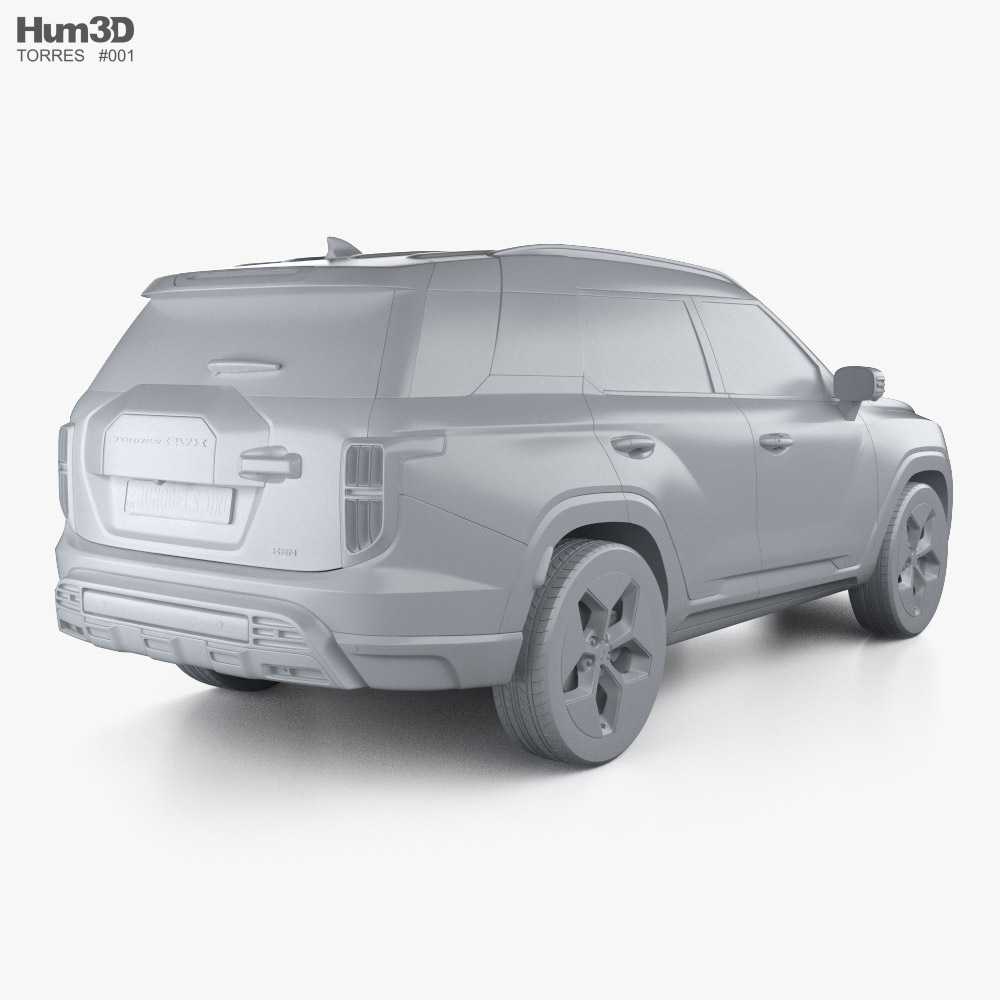 Torres EVX 2025 3D model - Download Crossover SUV on 3DModels.org