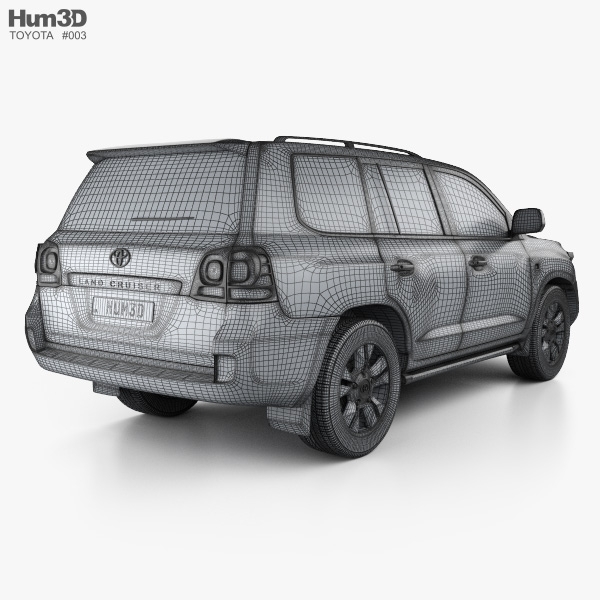 Toyota Land Cruiser 200 2013 3D 모델 - 다운로드 Crossover SUV on 3DModels.org