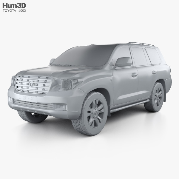 Toyota Land Cruiser 200 2013 3D model - Download Crossover SUV on ...