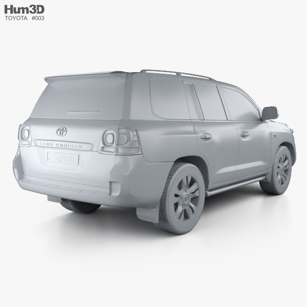 Toyota Land Cruiser 200 2013 3D model - Download Crossover SUV on ...