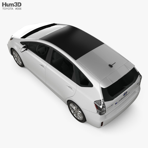 Toyota Prius V 2013 3D model - Download Hatchback on 3DModels.org