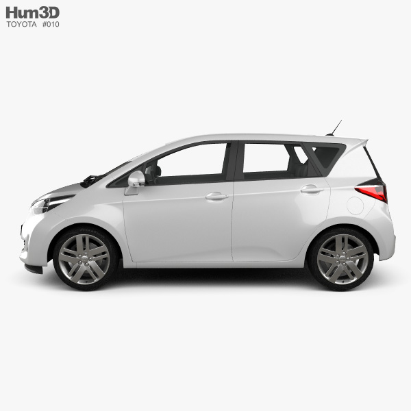 Toyota Ractis (Verso S) 2014 3D model - Download Hatchback on 3DModels.org