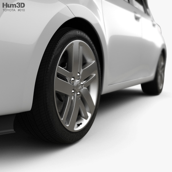 Toyota Ractis (Verso S) 2014 3D model - Download Hatchback on 3DModels.org