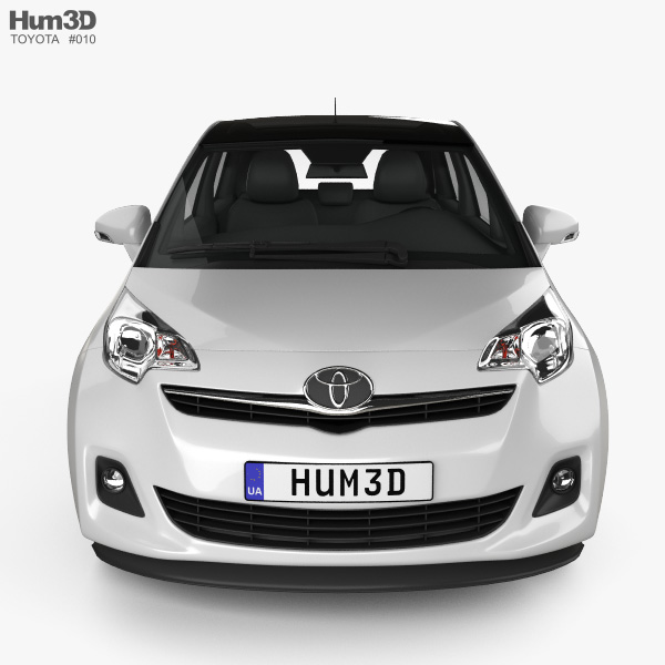 Toyota Ractis (Verso S) 2014 3D model - Download Hatchback on 3DModels.org