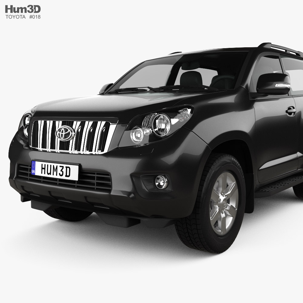 Toyota Land Cruiser Prado 3-door 2013 3D model - Download Crossover SUV ...