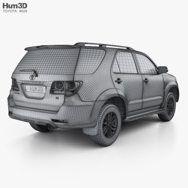 Toyota Fortuner 2014 3D model - Download Crossover SUV on 3DModels.org