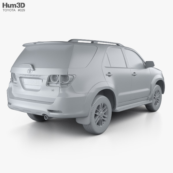 Toyota Fortuner 2014 3D model - Download Crossover SUV on 3DModels.org