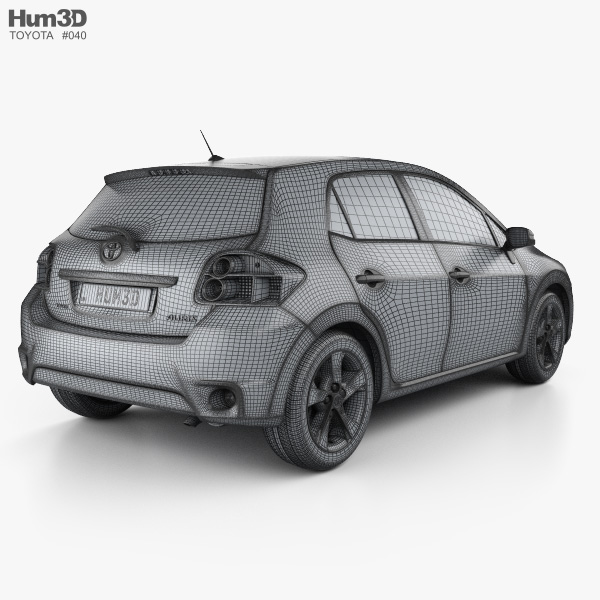 Toyota Auris 2015 3D model - Download Hatchback on 3DModels.org
