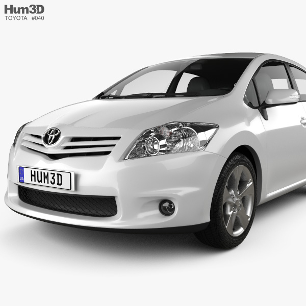 Toyota Auris 2015 3D model - Download Hatchback on 3DModels.org