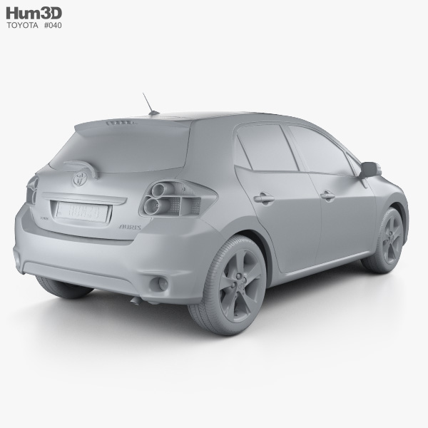 Toyota Auris 2015 3D model - Download Hatchback on 3DModels.org
