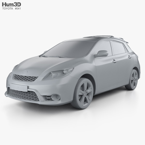 Toyota Matrix (Voltz) 2014 3D model - Download Hatchback on 3DModels.org