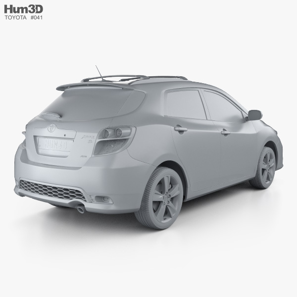 Toyota Matrix (Voltz) 2014 3D model - Download Hatchback on 3DModels.org