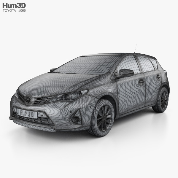 Toyota Auris hatchback 2016 3D model - Download Hatchback on 3DModels.org