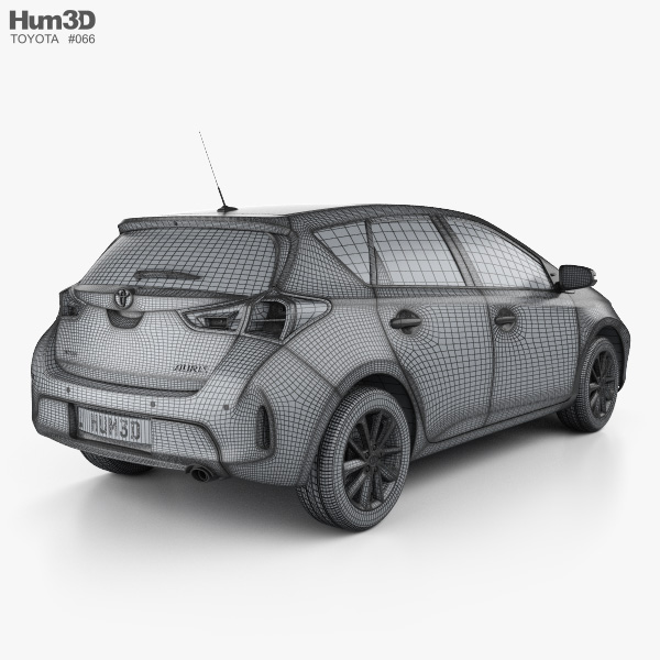 Toyota Auris hatchback 2016 3D model - Download Hatchback on 3DModels.org