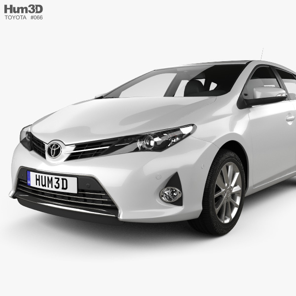 Toyota Auris hatchback 2016 3D model - Download Hatchback on 3DModels.org