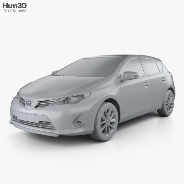 Toyota Auris hatchback 2016 3D model - Download Hatchback on 3DModels.org