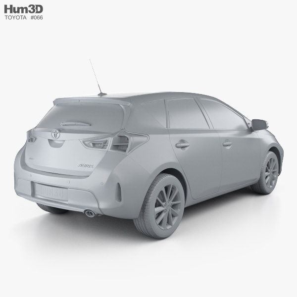 Toyota Auris hatchback 2016 3D model - Download Hatchback on 3DModels.org