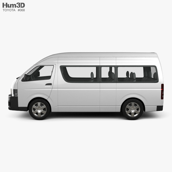Toyota HiAce Super Long Wheel Base 2014 3D model - Download Van on ...