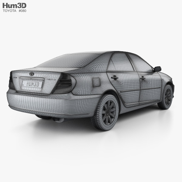Toyota Camry (XV30) 2006 3D model - Download Sedan on 3DModels.org