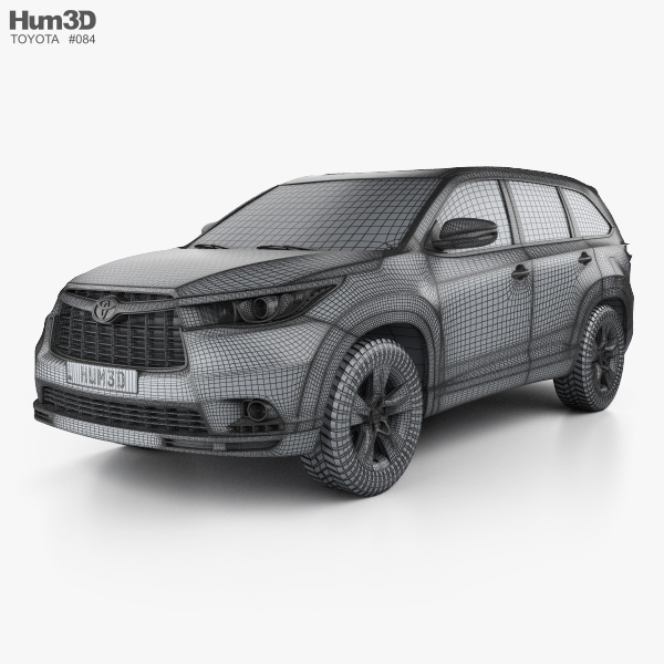 Toyota Highlander 2016 Modelo 3D - Descargar Crossover SUV activado ...