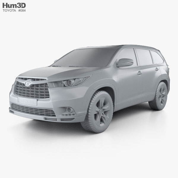 Toyota Highlander 2016 3D model - Download Crossover SUV on 3DModels.org