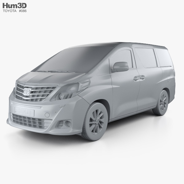 Toyota Alphard 2014 3D model - Download Van on 3DModels.org