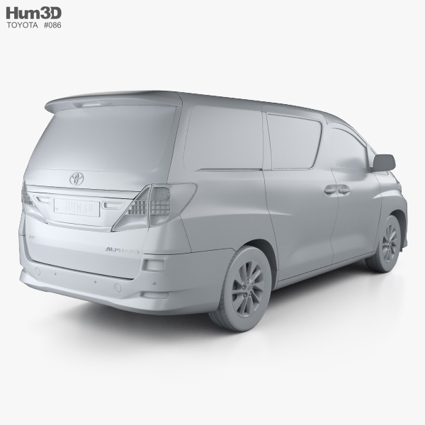 Toyota Alphard 2014 3D model - Download Van on 3DModels.org
