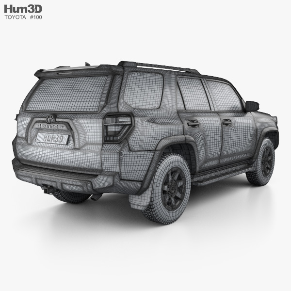 Toyota 4Runner 2016 3D model - Download Crossover SUV on 3DModels.org