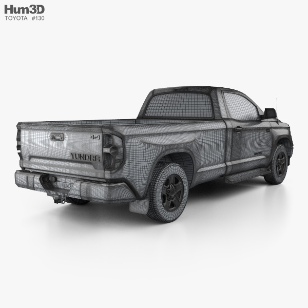 Toyota Tundra Single Max 2016 3D model - Download Pickup on 3DModels.org