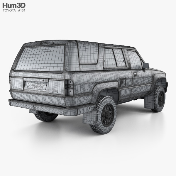 Toyota 4Runner 1986 3D model - Download Crossover SUV on 3DModels.org