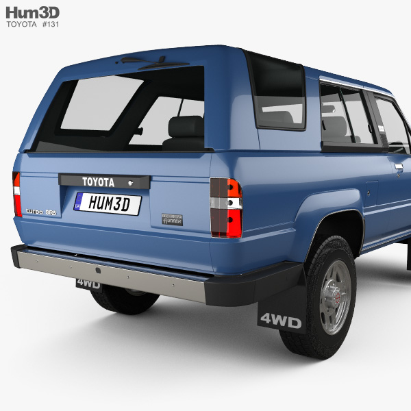 Toyota 4Runner 1986 3D model - Download Crossover SUV on 3DModels.org