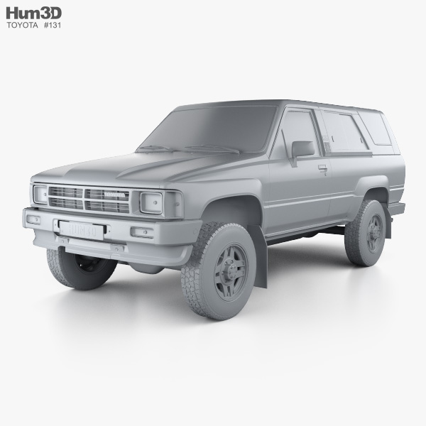 Toyota 4Runner 1986 3D model - Download Crossover SUV on 3DModels.org