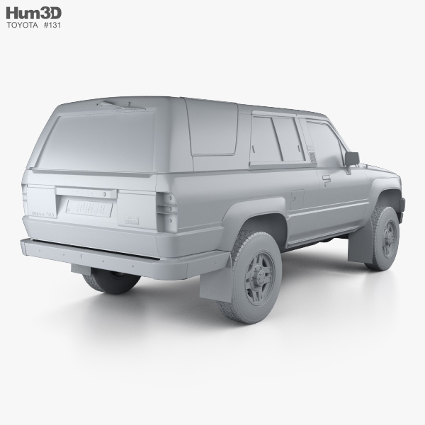 Toyota 4Runner 1986 3D model - Download Crossover SUV on 3DModels.org