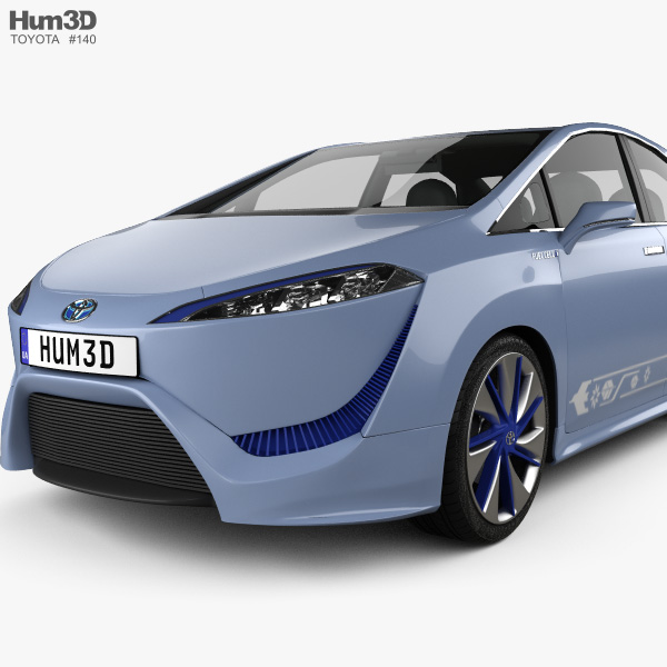 Toyota FCV-R 2015 3D model - Download Sedan on 3DModels.org