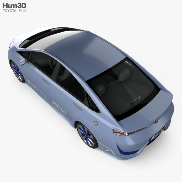Toyota FCV-R 2015 3D model - Download Sedan on 3DModels.org