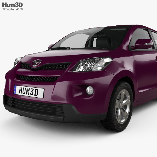 Toyota Urban Cruiser 인테리어 가 있는 2014 3D 모델 - 다운로드 Hatchback on 3DModels.org