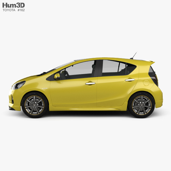 Toyota Aqua Fun 2014 3D model - Download Hatchback on 3DModels.org