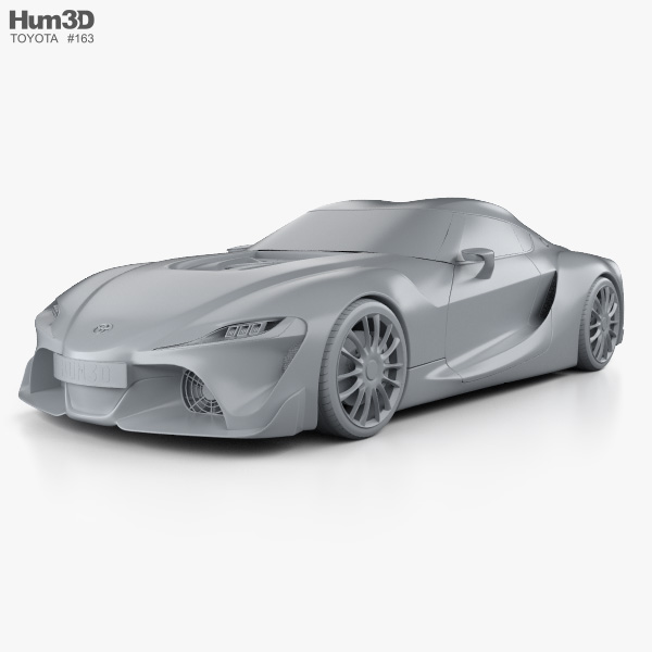 Toyota FT-1 2014 3D model - Download Sports car on 3DModels.org