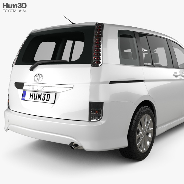 Toyota Isis 2015 3D model - Download Van on 3DModels.org