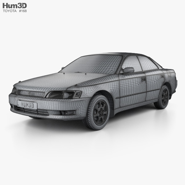 Toyota Mark II X90 1996 Modelo 3D - Descargar Sedan on 3DModels.org