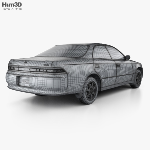Toyota Mark II X90 1996 Modelo 3D - Descargar Sedan on 3DModels.org