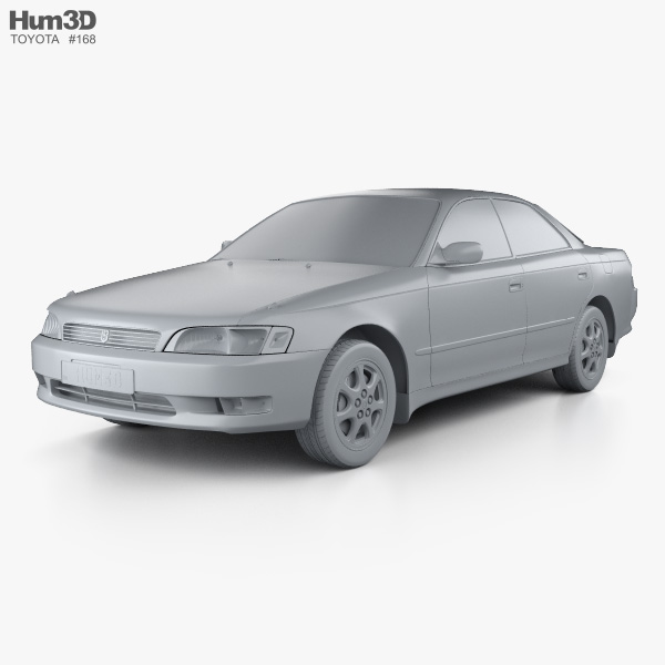 Toyota Mark II (X90) 1996 3D model - Download Sedan on 3DModels.org