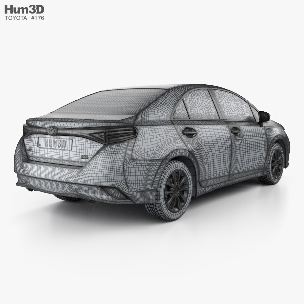 Toyota Sai G 2016 3D model - Download Sedan on 3DModels.org