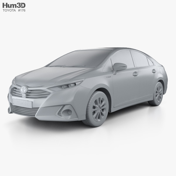 Toyota Sai G 2016 3D model - Download Sedan on 3DModels.org