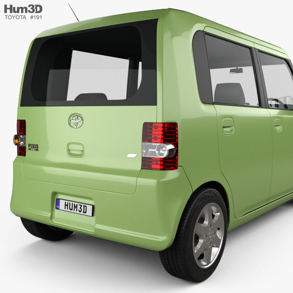 Toyota Pixis Space 2014 3D model - Download Hatchback on 3DModels.org