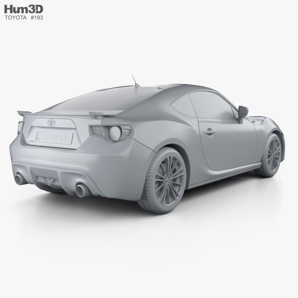 Toyota GT 86 with HQ interior 2015 3D model - Download Sports car on ...