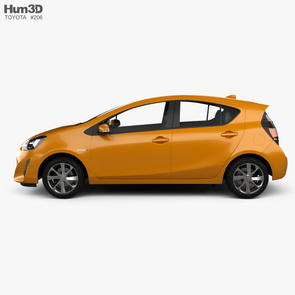 Toyota Prius C 2018 3D model - Download Hatchback on 3DModels.org