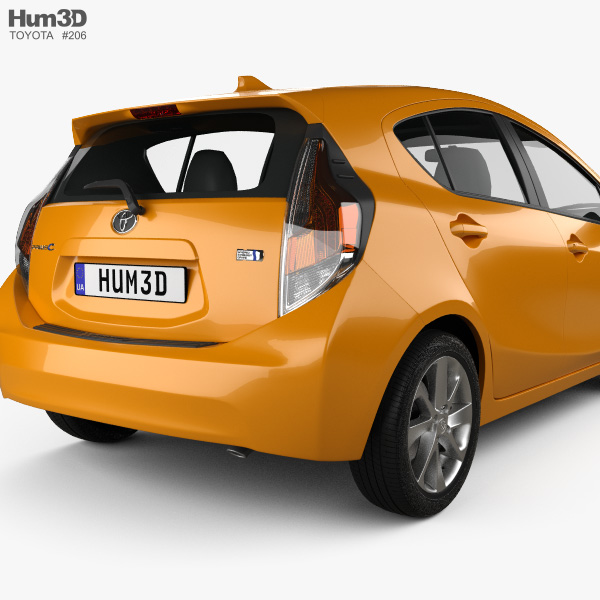 Toyota Prius C 2018 3D model - Download Hatchback on 3DModels.org