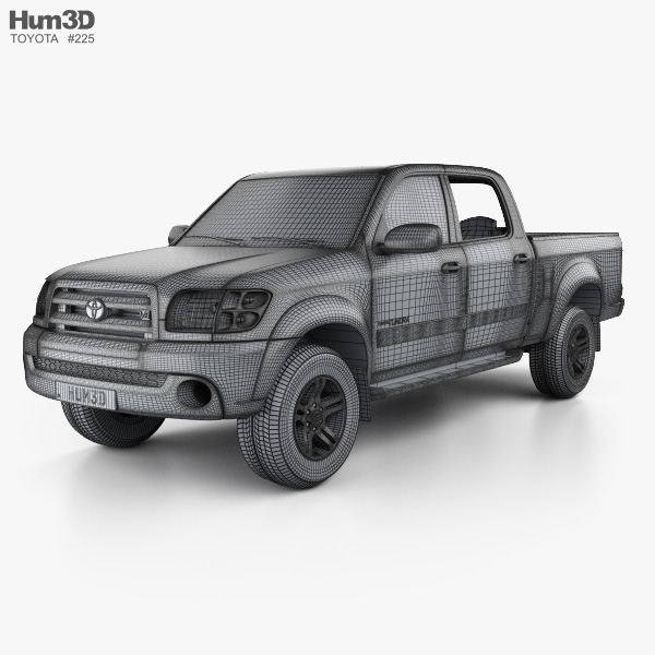 Toyota Tundra Double Cab 2006 3D model - Download Pickup on 3DModels.org