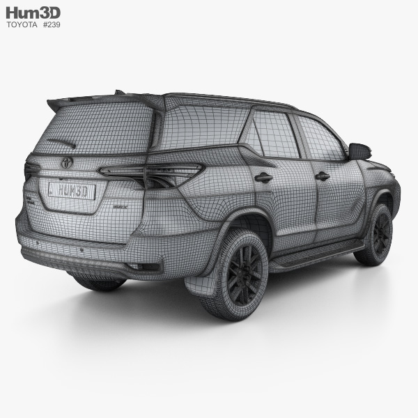 Toyota Fortuner 2019 3D model - Download Crossover SUV on 3DModels.org